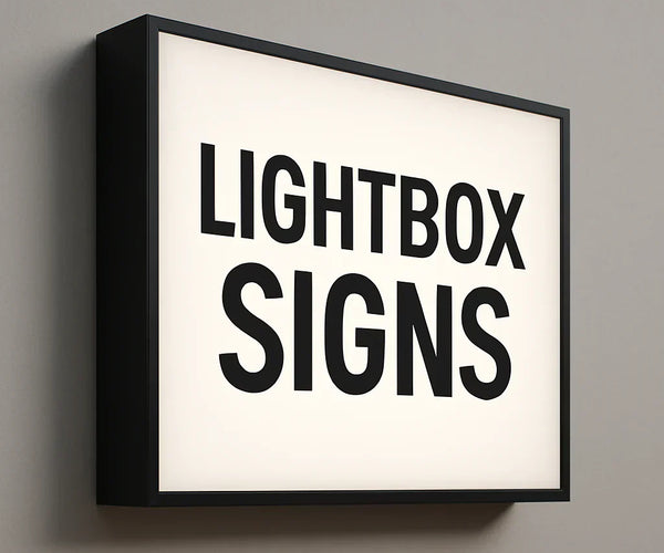Wholesale Lightbox Signs | Lit Shape & Fret Cut Trays – Signs At ...