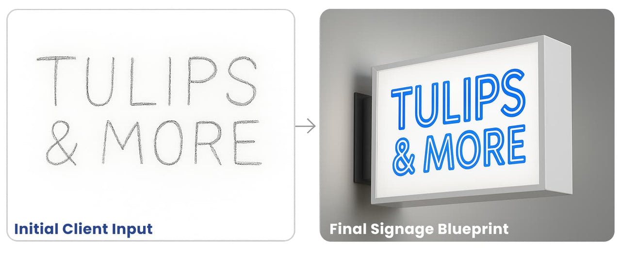 Custom Lit-Shape Lightbox Signs at Wholesale Price – Signs At Wholesale UK